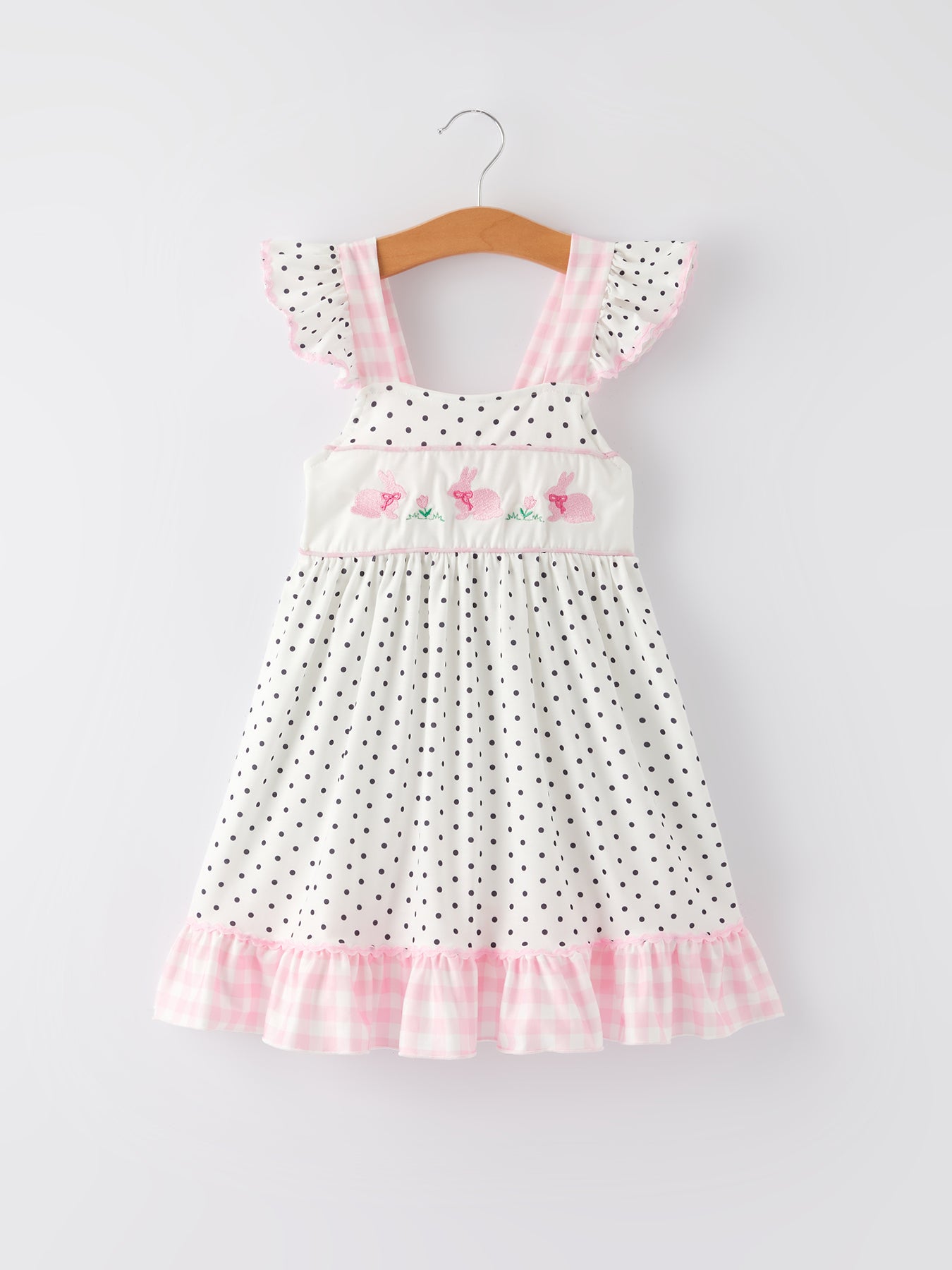 Easter Bunny Smocking Embroidered Dress – Rylee Faith Designs